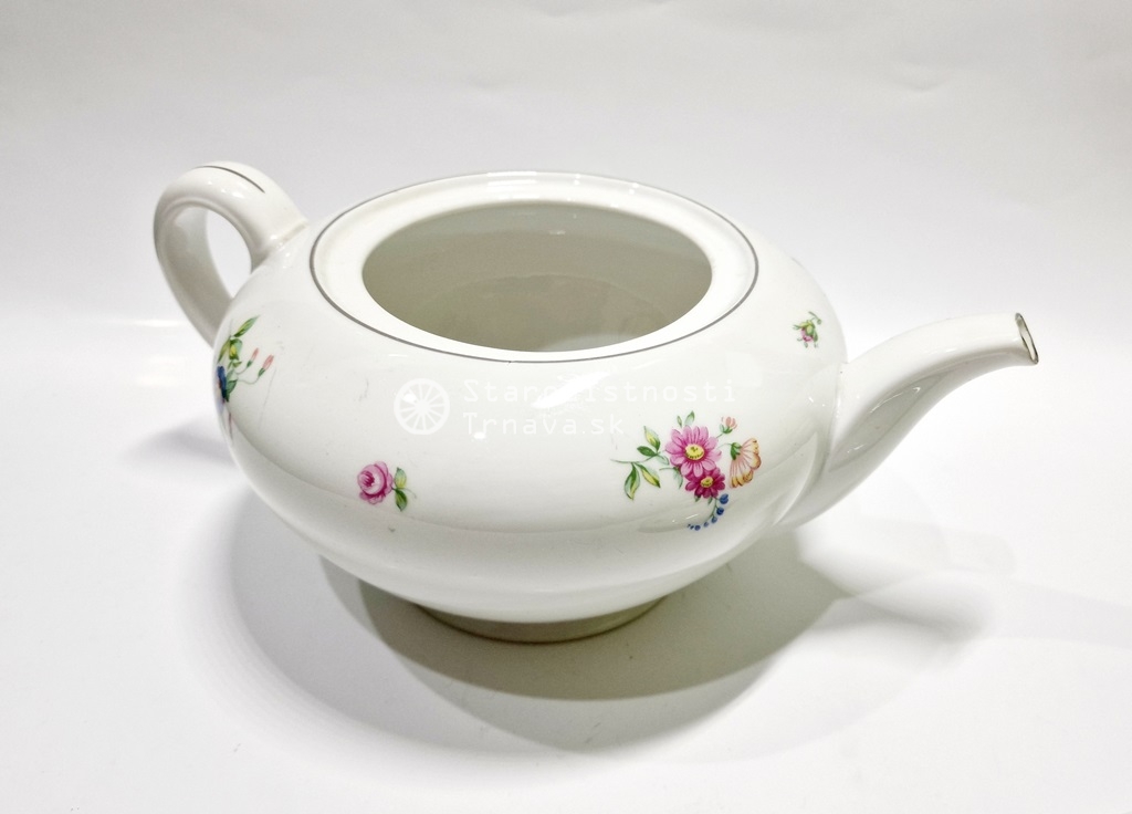 porcelánový čajník s kvetmi - Starožitnosti rekvizity záložňa Trnava